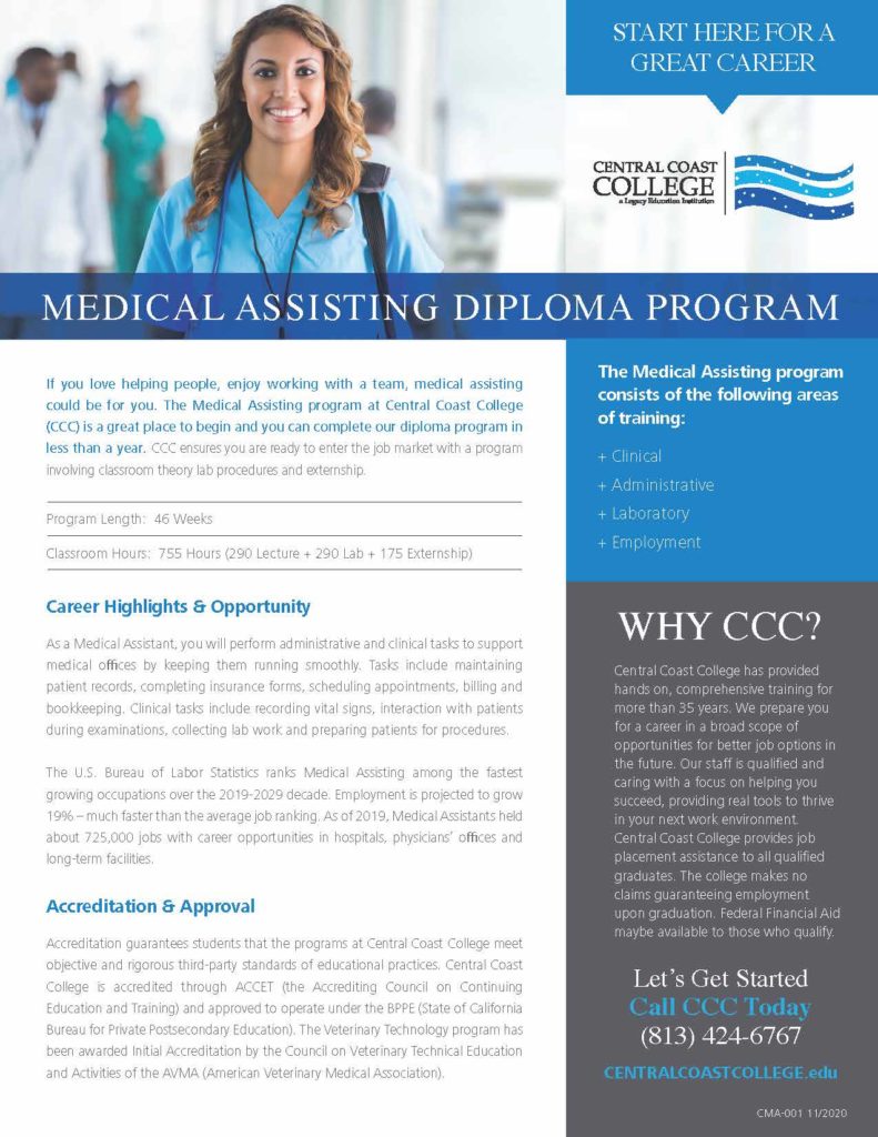 Medical Assisting in Salinas, CA Central Coast College