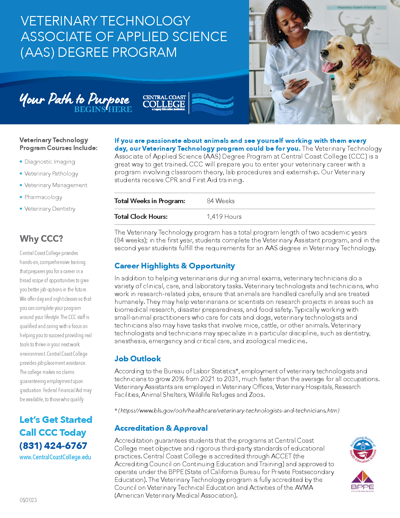 Veterinary Technology in Salinas, CA Central Coast College